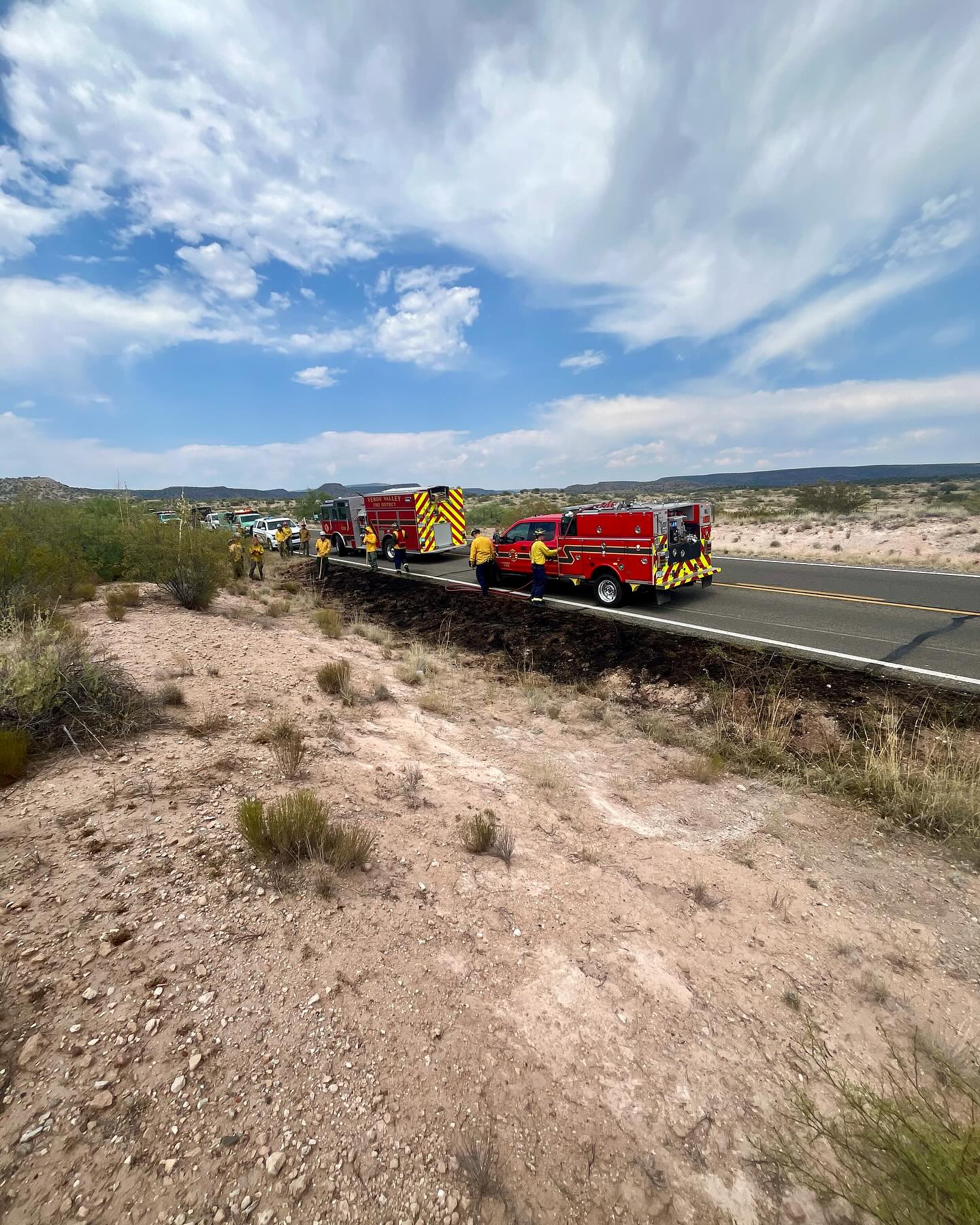 Roadside Fire Breaks Out in Cornville - KYCA